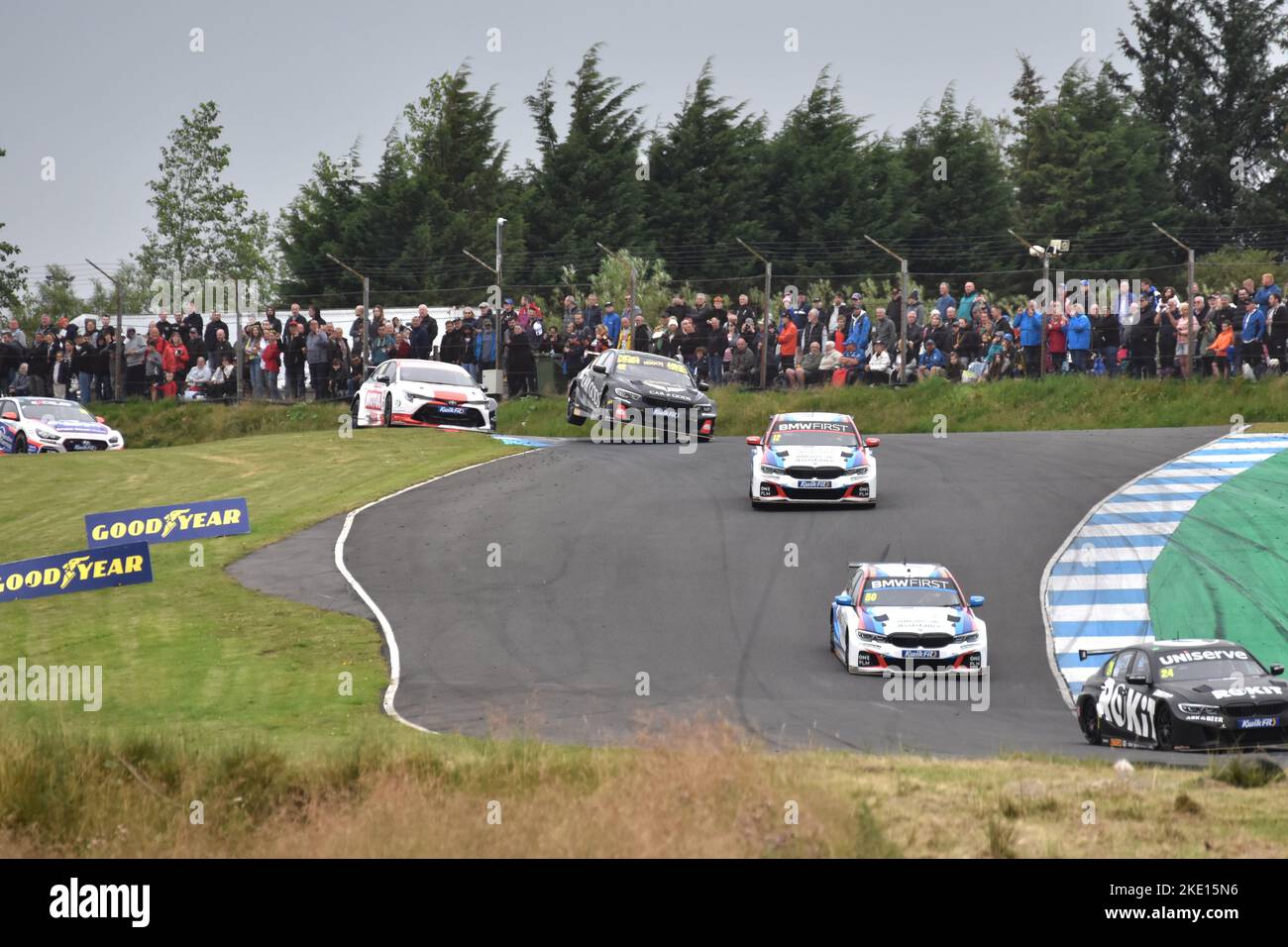 The BTCC Knockhill Racing Cars Championship in Dunfermline Stock Photo ...