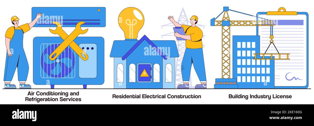 Air conditioning and refrigeration services, residential electrical ...