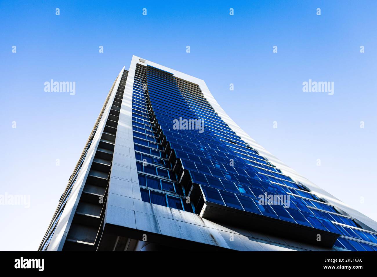 A beautiful towering skyscraper under the blue sky in Surfers Paradise ...