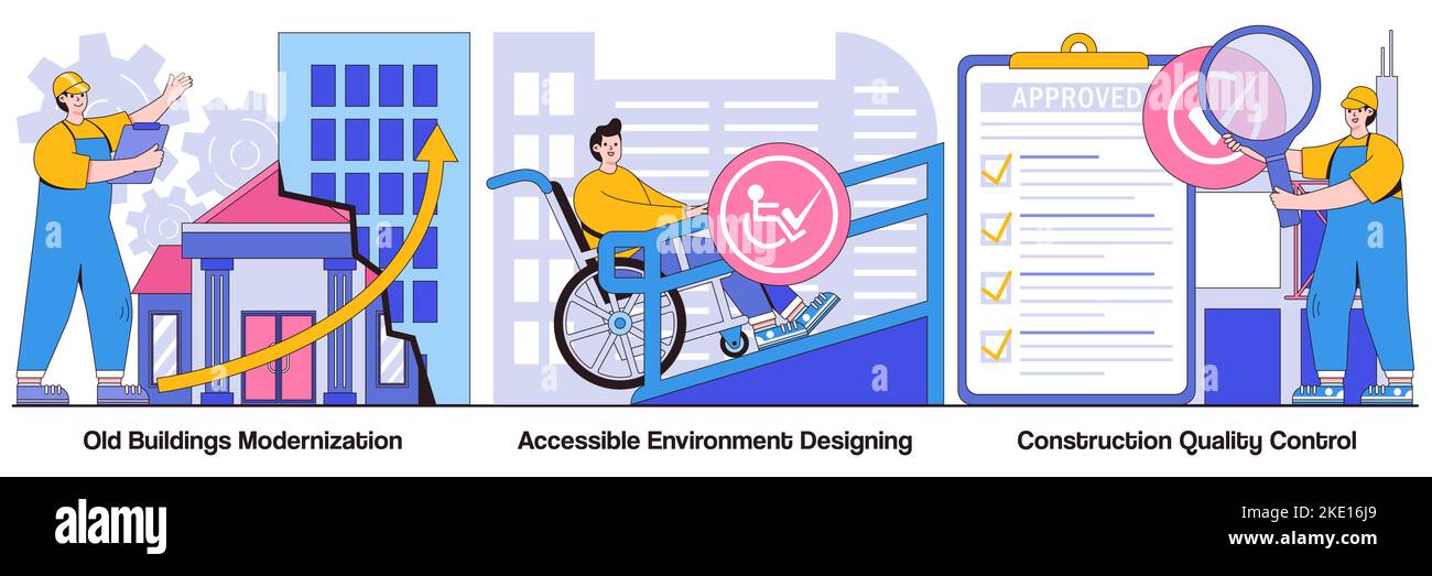 Old buildings modernization, accessible environment designing ...