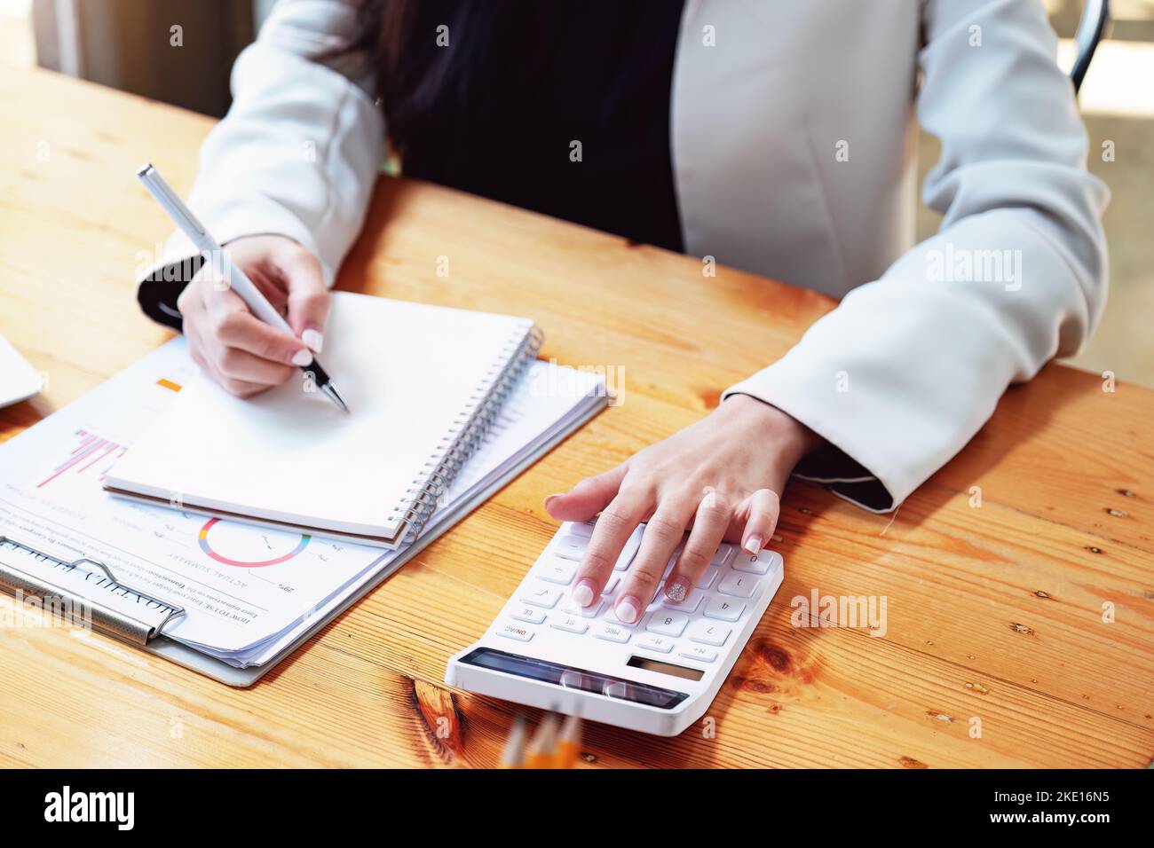 financial, Planning, Marketing and Accounting, Asian woman Economist ...