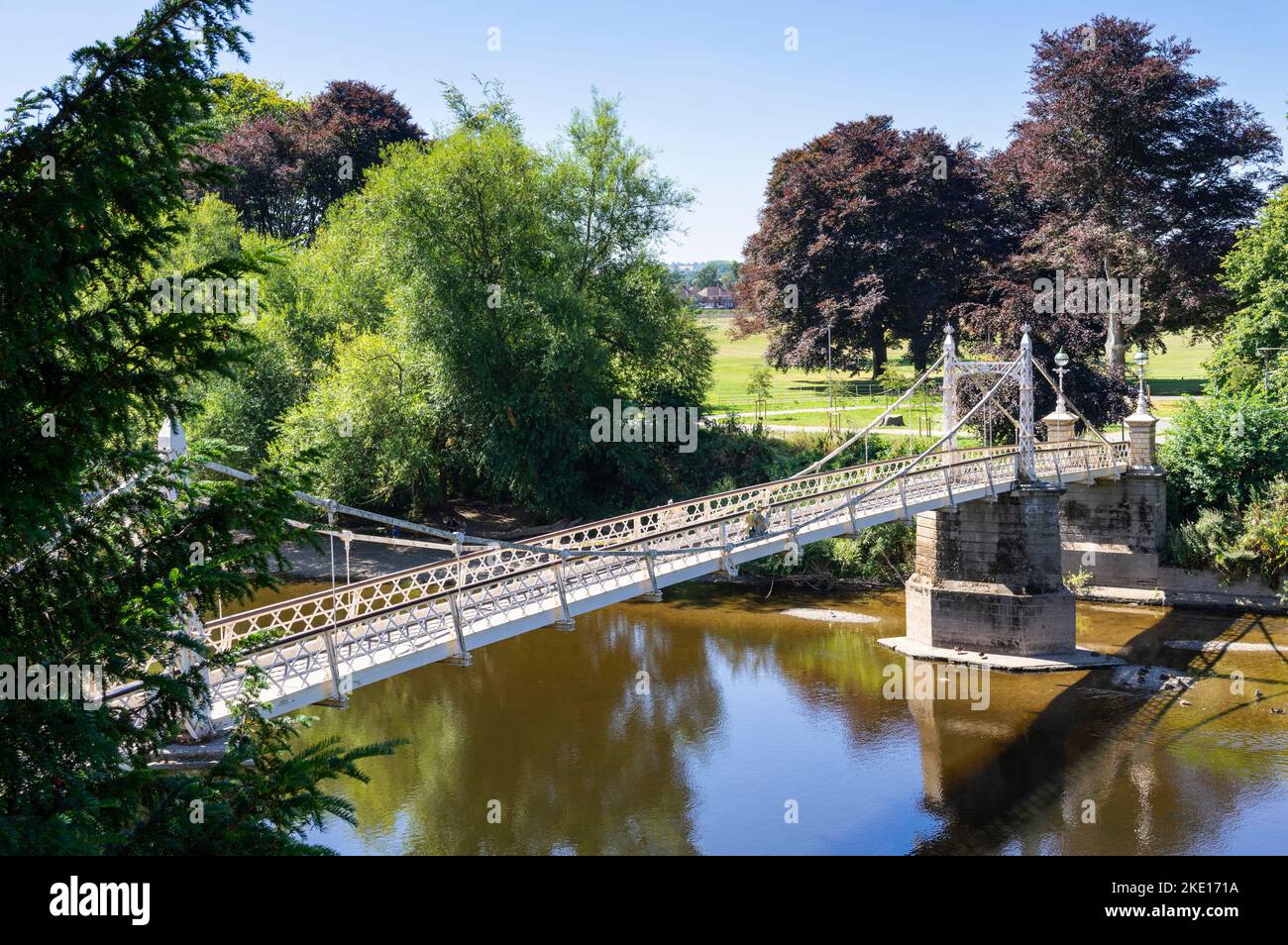 Hereford Victoria bridge Hereford bridge, a pedestrian bridge over the ...