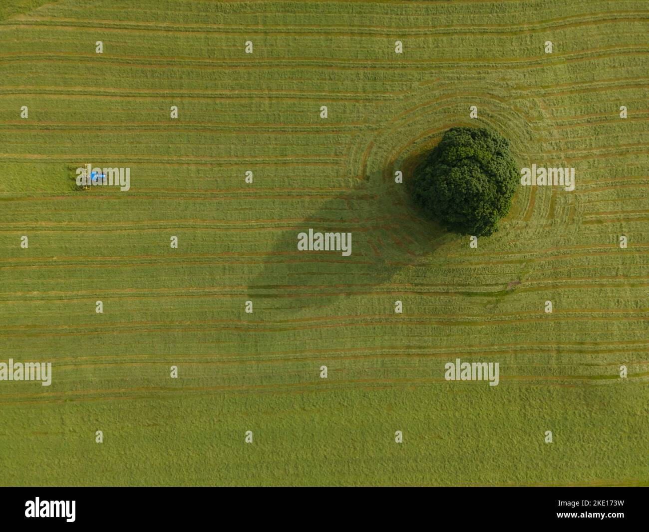 Drone shot of tractor hi-res stock photography and images - Alamy