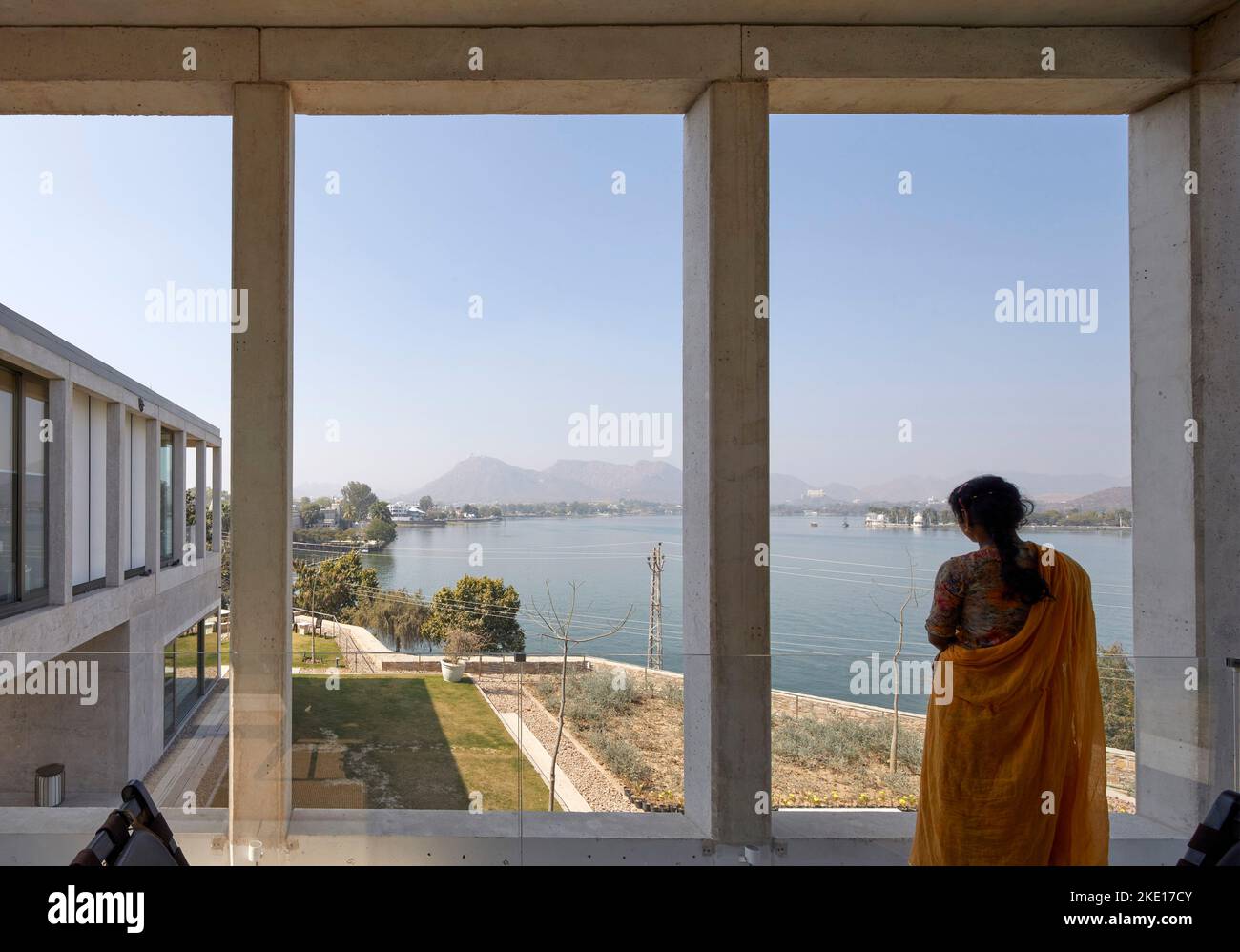 Inner balcony. Lake House, Udaipur, India. Architect: Matra Architects ...
