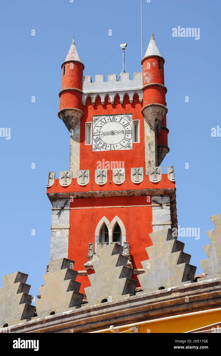 Palacio da Pena (Pena Palace), national monument in Sintra, Portugal ...