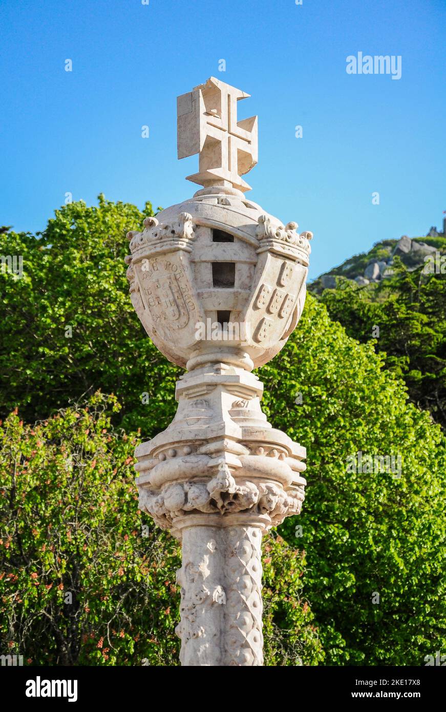Symbol of Legacy: Armillary Sphere Column Topped with the Portuguese ...