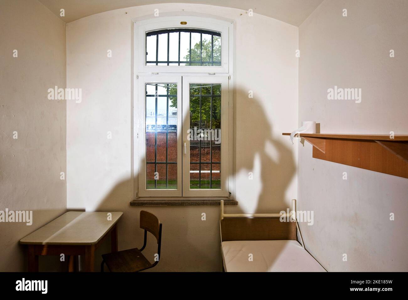 The view from cell 327 in House I of Fuhlbüttel Prison, popularly known ...