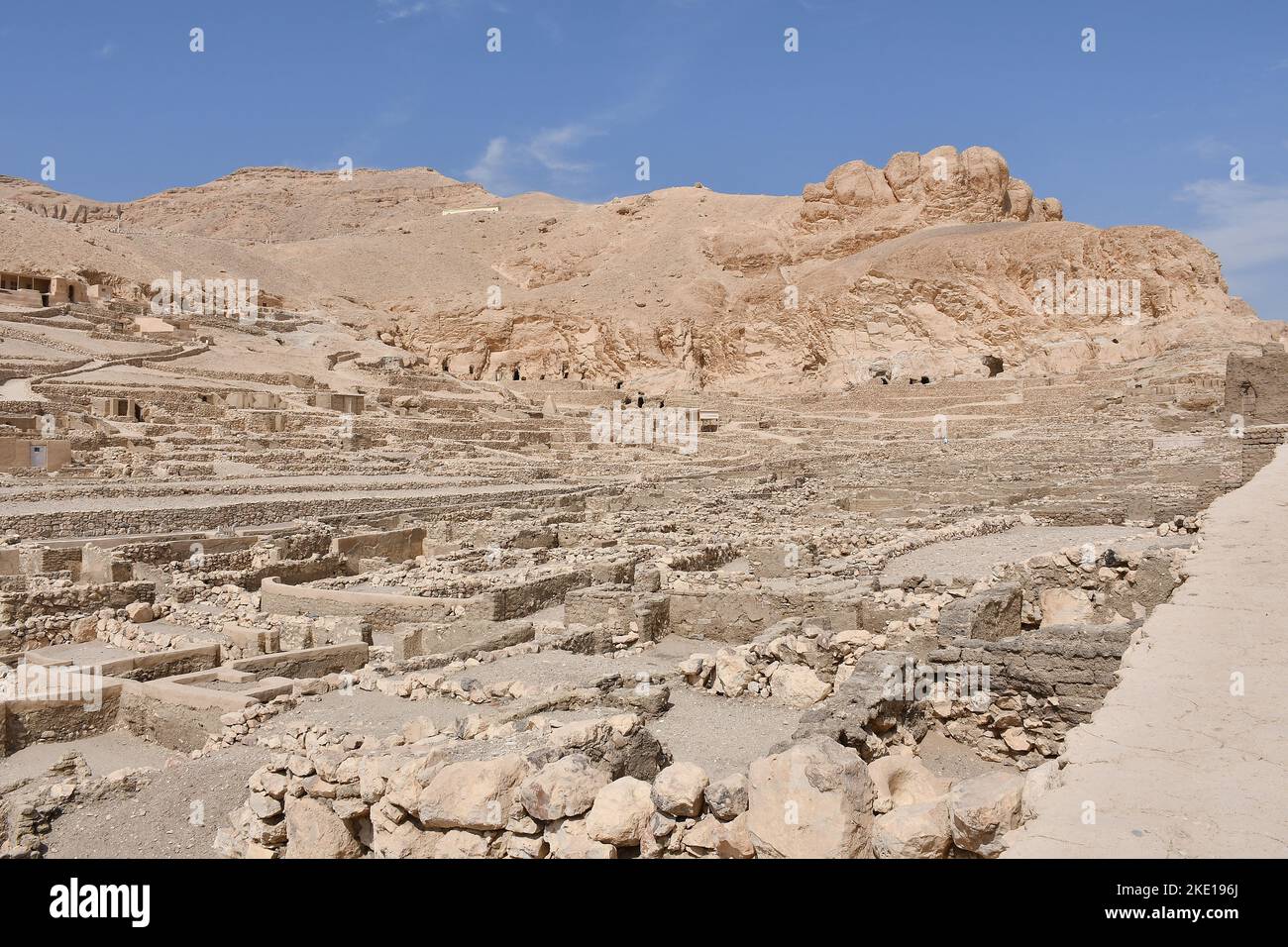 Deir el-Medina, or Dayr al-Madinah, an ancient Egyptian workmen´s ...