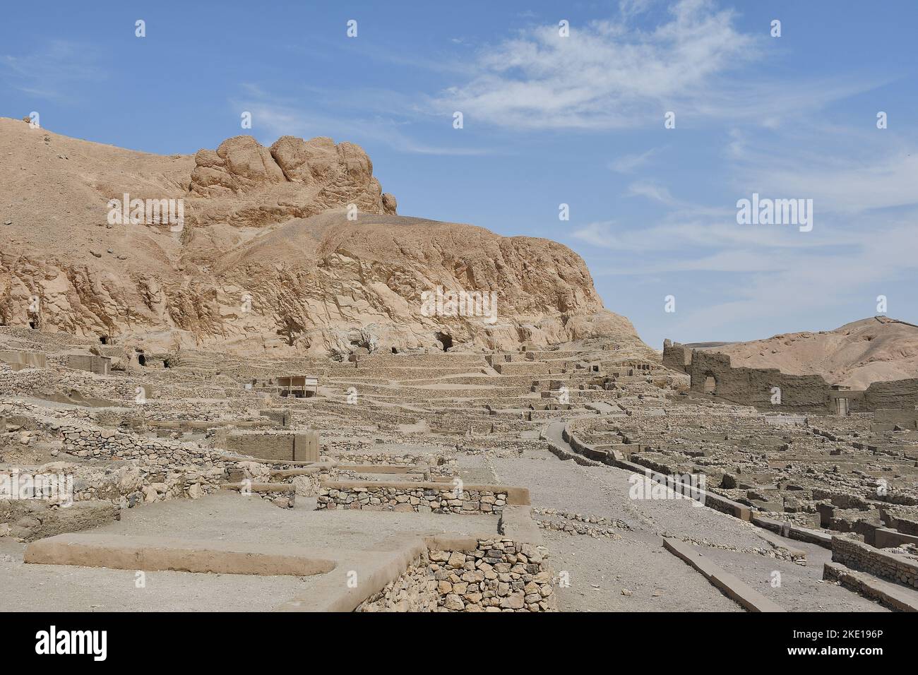 Deir el-Medina, or Dayr al-Madinah, an ancient Egyptian workmen´s ...