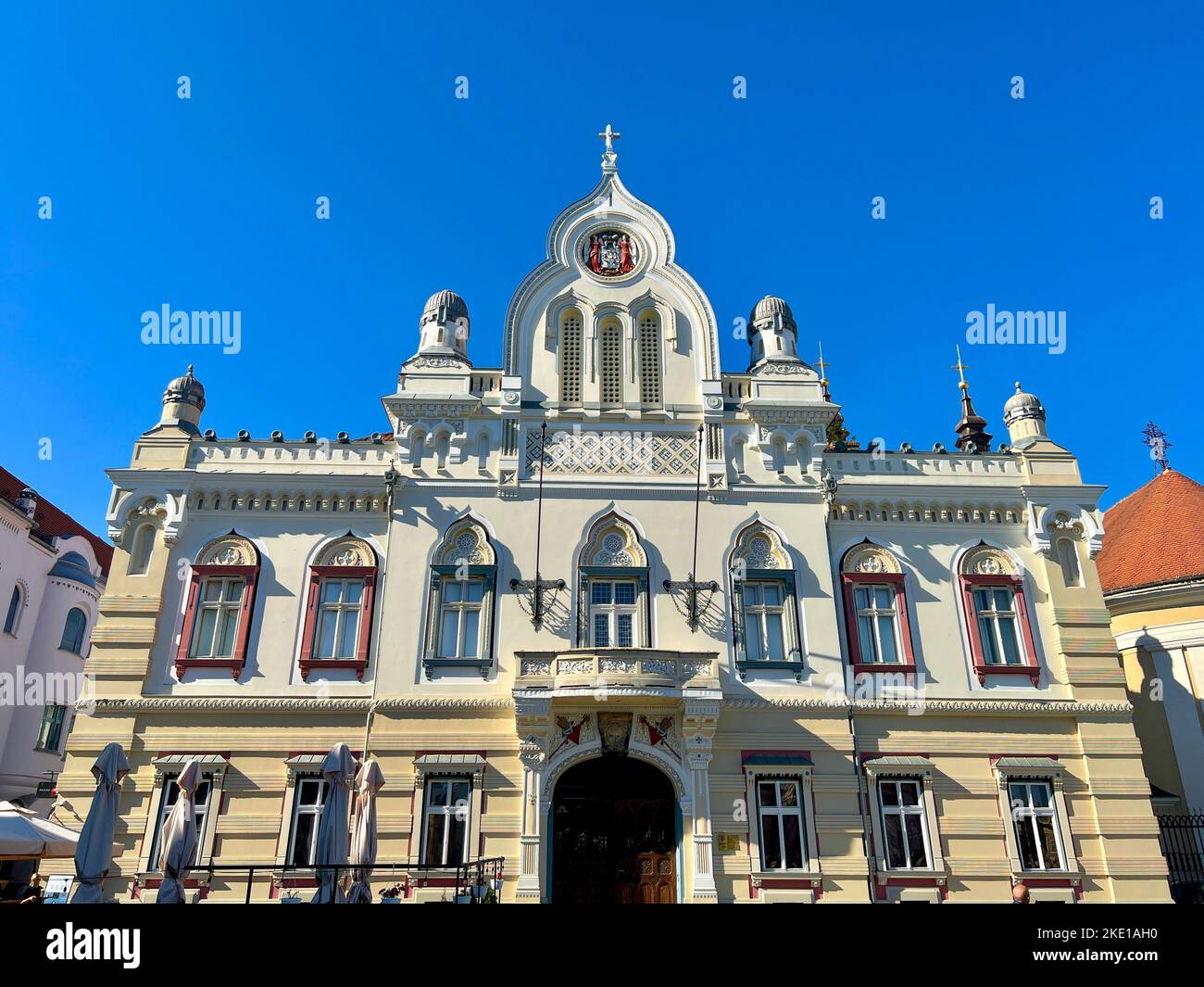 Union square buildings architecture Timisoara, Roman Stock Photo - Alamy
