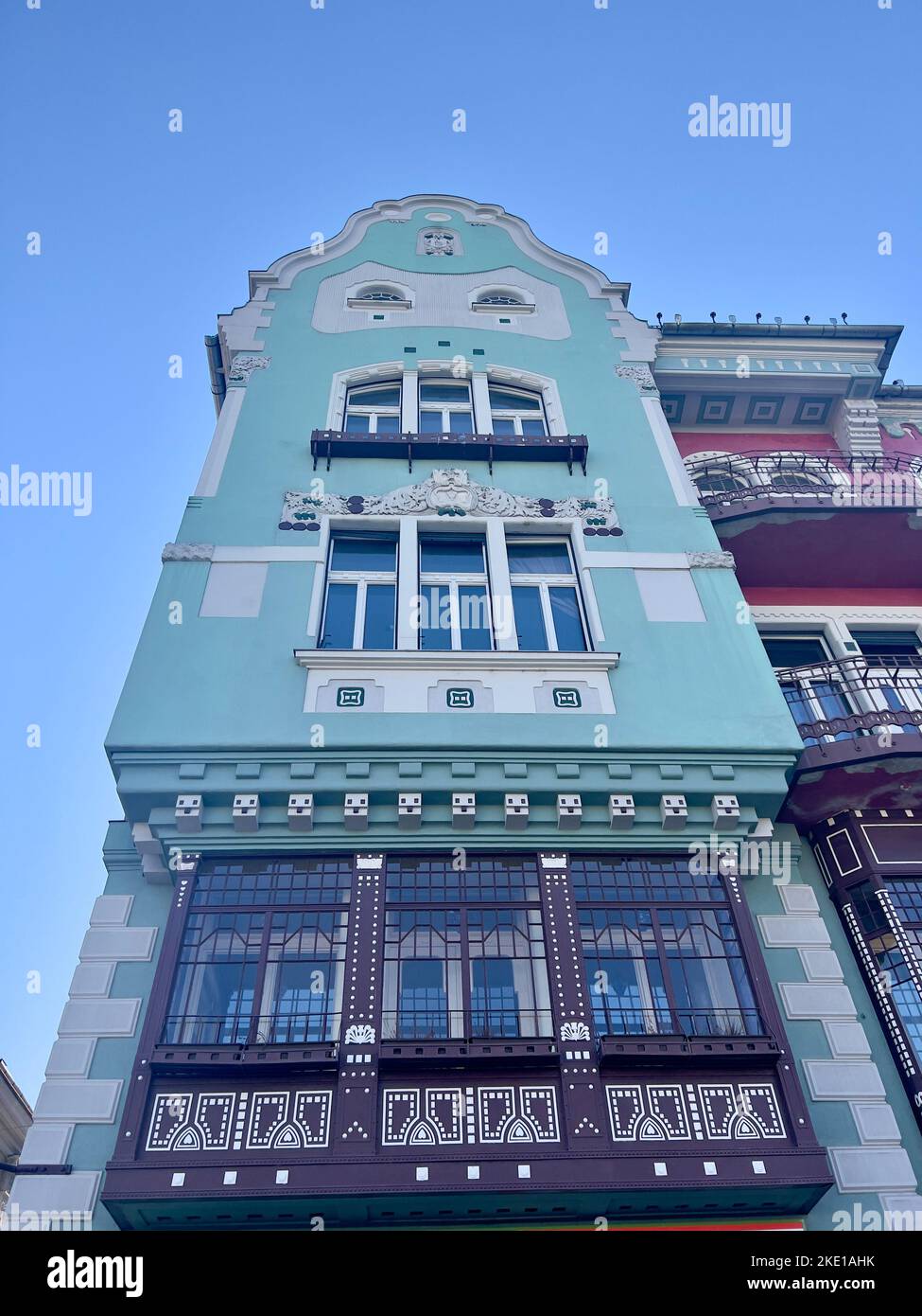 Union square buildings architecture Timisoara, Roman Stock Photo - Alamy