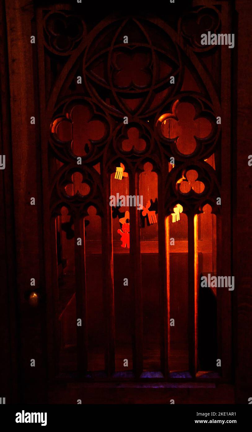 Confessionary priest hi-res stock photography and images - Alamy