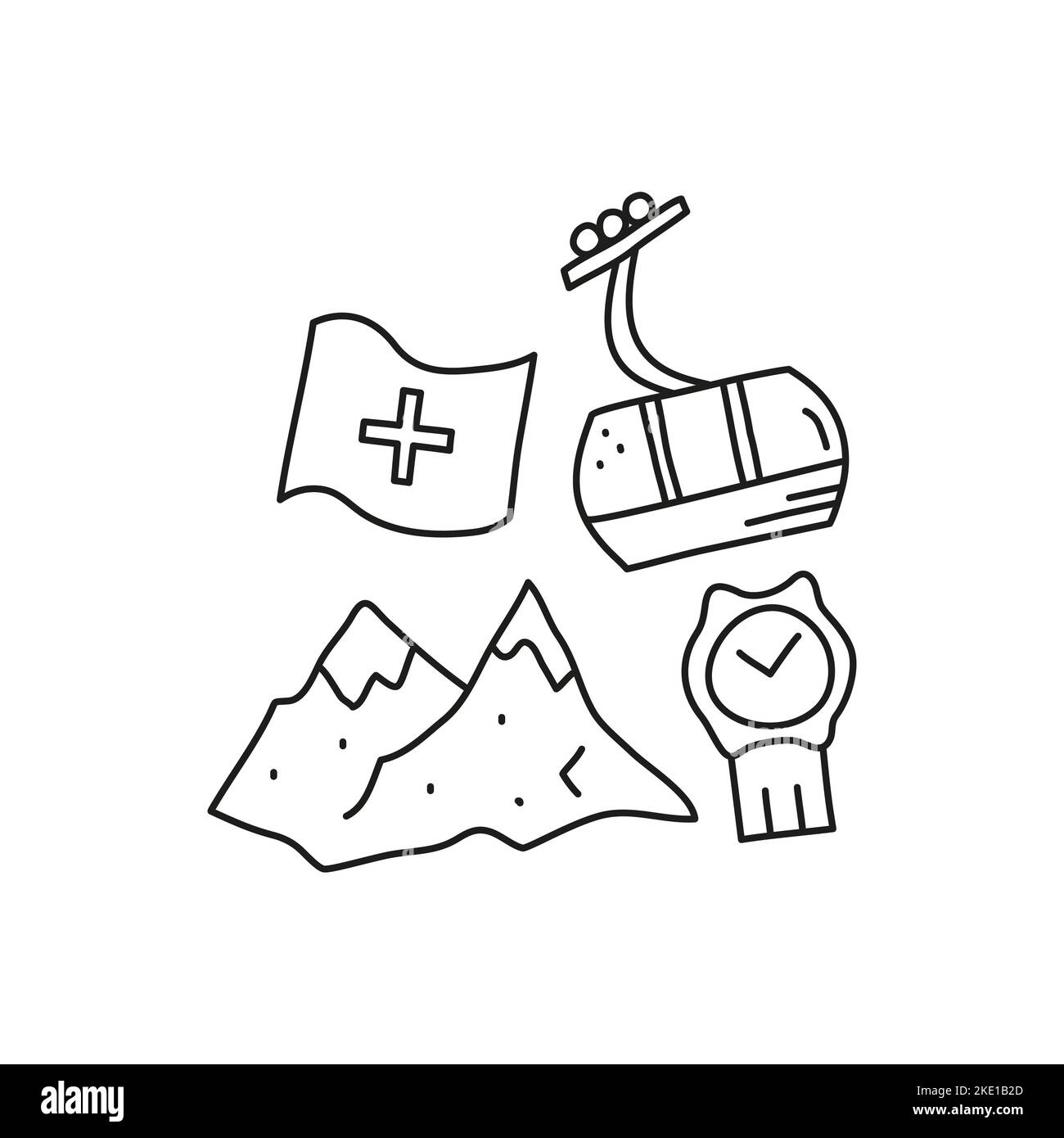 Alpine country flag Stock Vector Images - Alamy