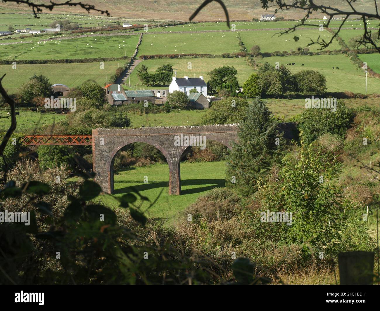 Abandoned railway bridge in Lispole, Dingel Peninsula, Ireland Stock ...