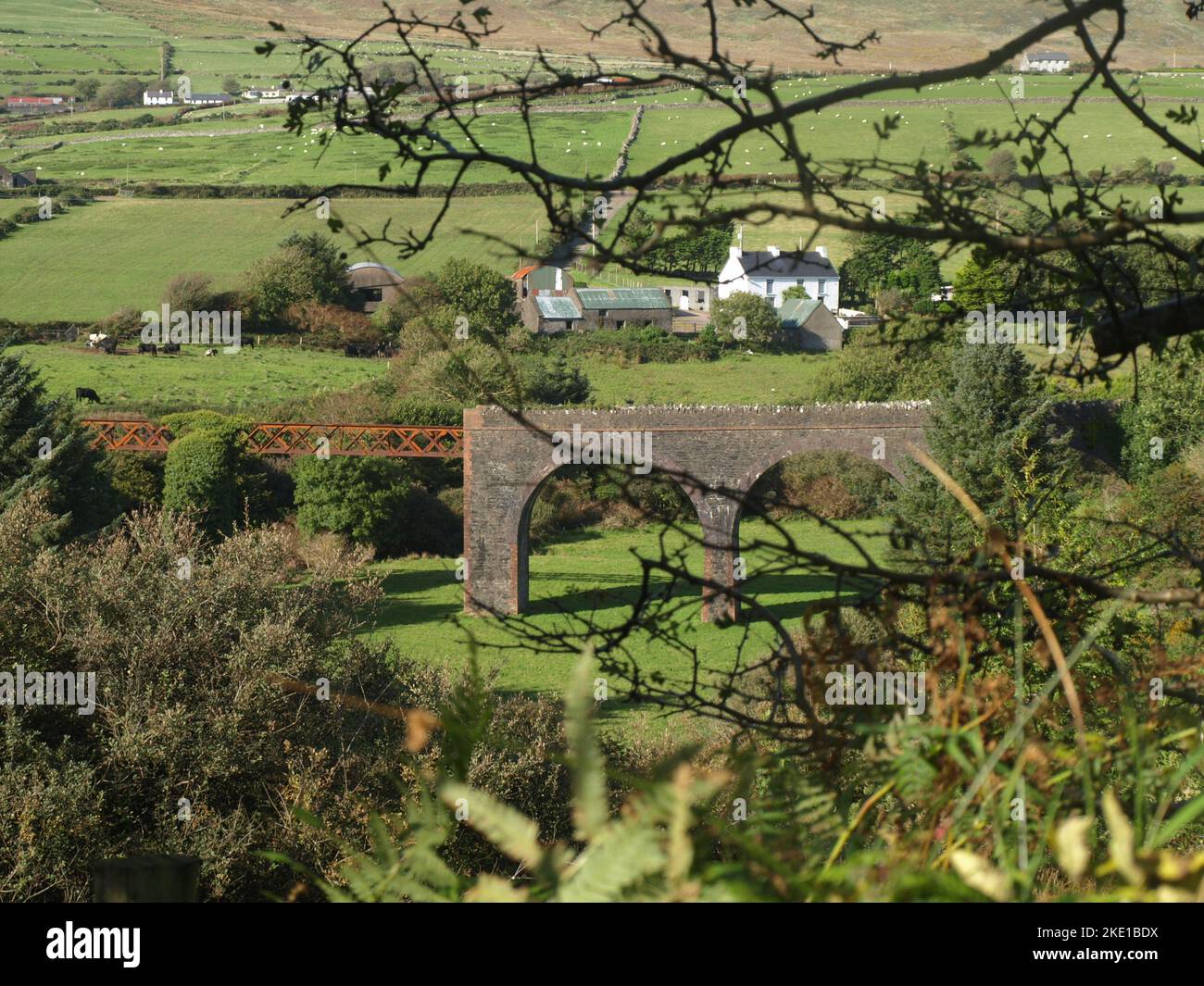 Abandoned railway bridge in Lispole, Dingel Peninsula, Ireland Stock ...