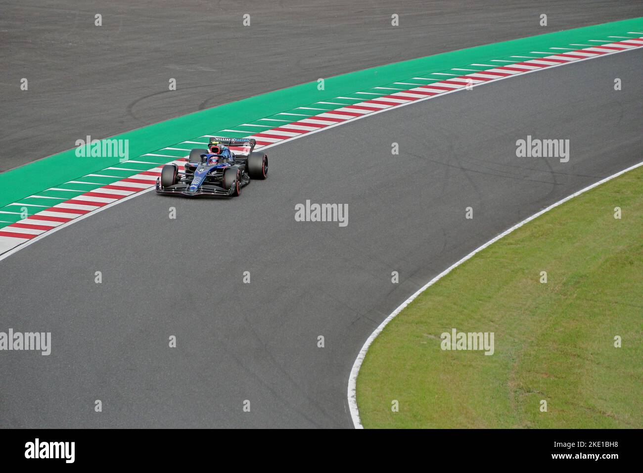 Nicholas Latifi entering the Spoon of Suzuka Circuit, F1 Japanese Grand Prix 2022 Stock Photo ...
