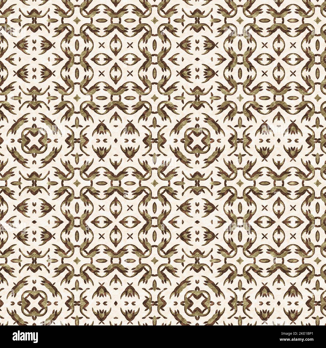 Mosaic geometric dark brown seamless texture pattern. Trendy ...