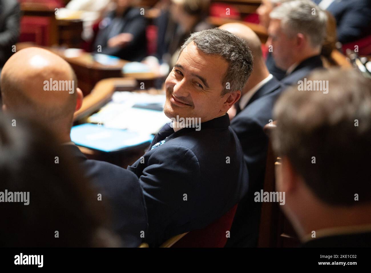 Paris, France, November 9, 2022. French Interior Minister Gerald ...