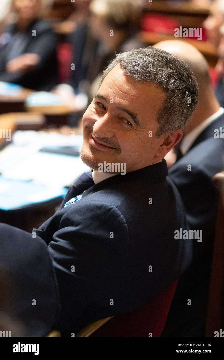 Paris, France, November 9, 2022. French Interior Minister Gerald ...