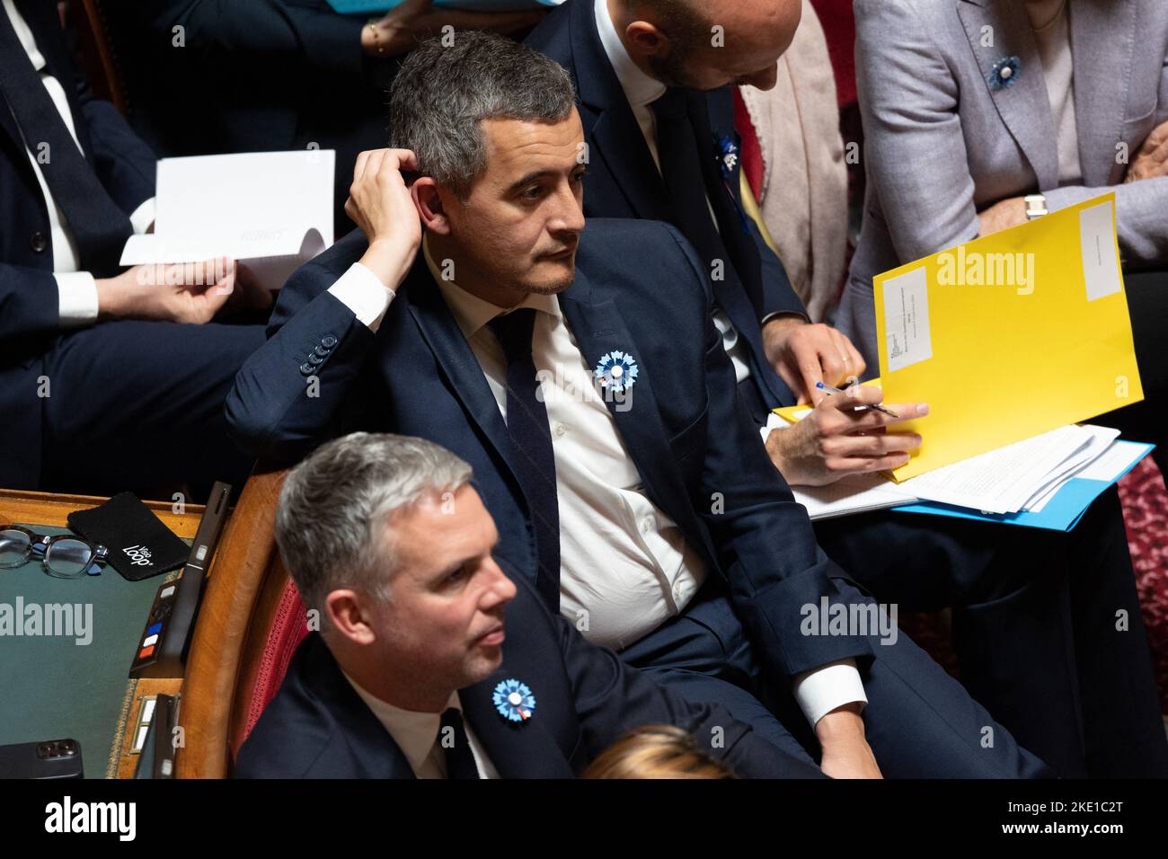 Paris, France, November 9, 2022. French Interior Minister Gerald ...