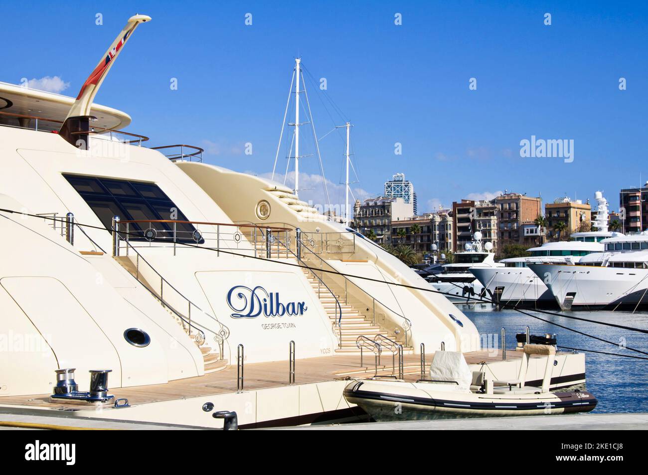 Luxury super yacht dilbar hi-res stock photography and images - Alamy
