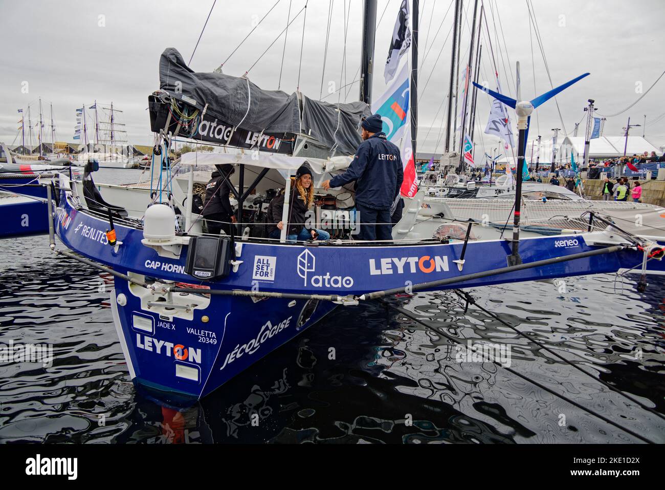 Saint-Malo, France. 5th Nov, 2022. The Ocean Fifty Leyton skippering by ...