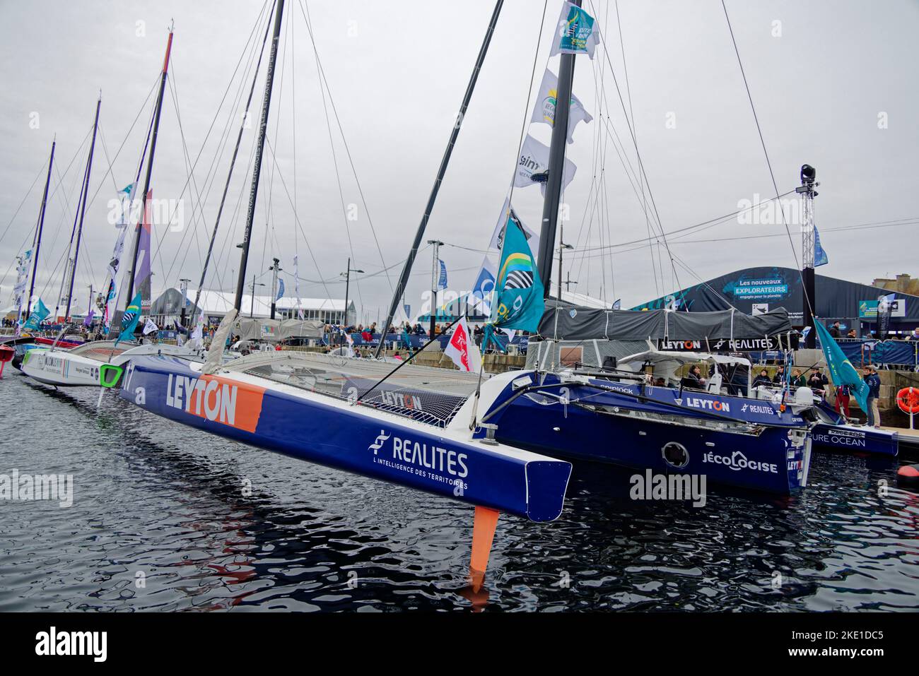 Saint-Malo, France. 5th Nov, 2022. The Ocean Fifty Leyton skippering by ...