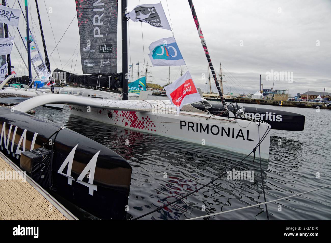 Saint-Malo, France. 5th Nov, 2022. The Ocean Fifty Primonial skippering ...
