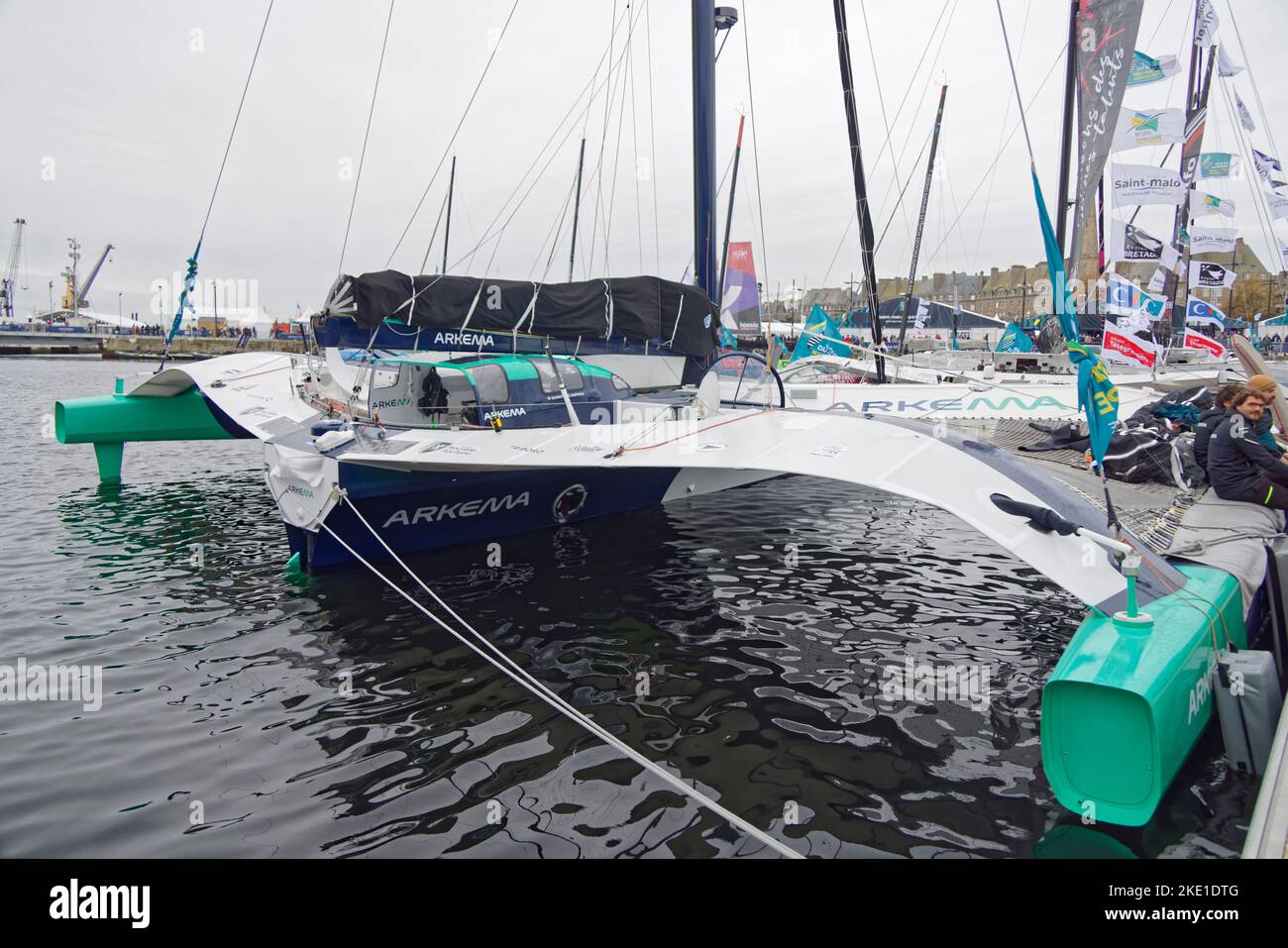 Saint-Malo, France. 5th Nov, 2022. The Ocean Fifty Arkema skippering by ...