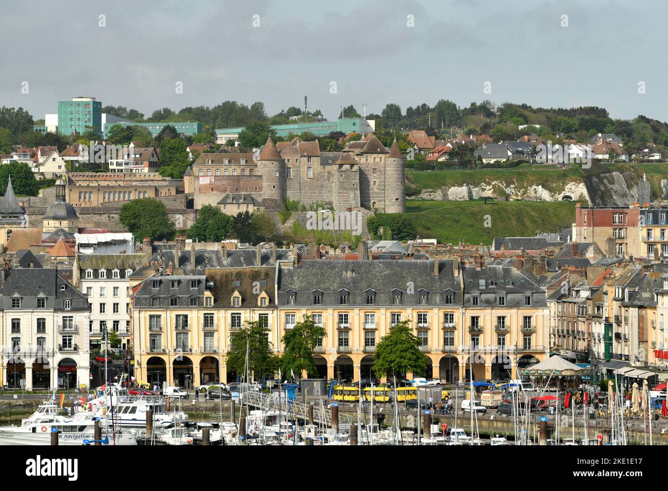 DIEPPE, FRANCE - MAY 12, 2022: Top view from above to the city of ...