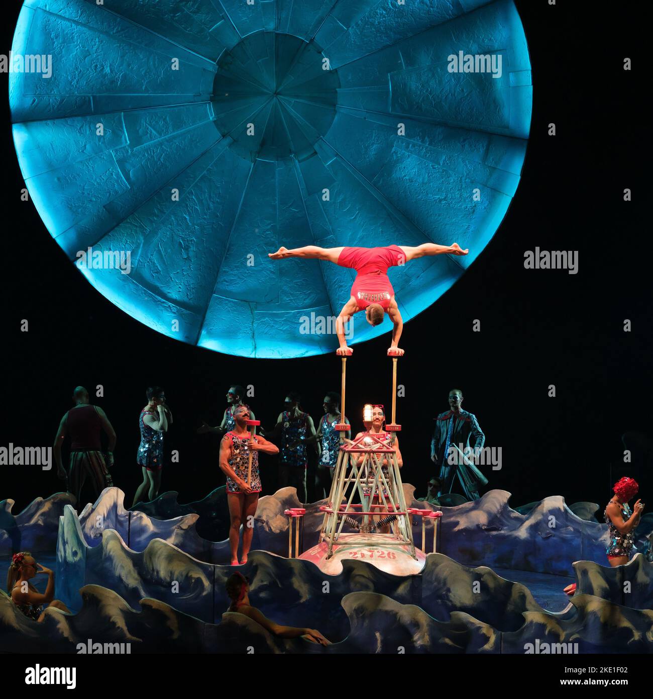 Various actors performing at Cirque du Soleil's 'LUZIA' show. The show ...