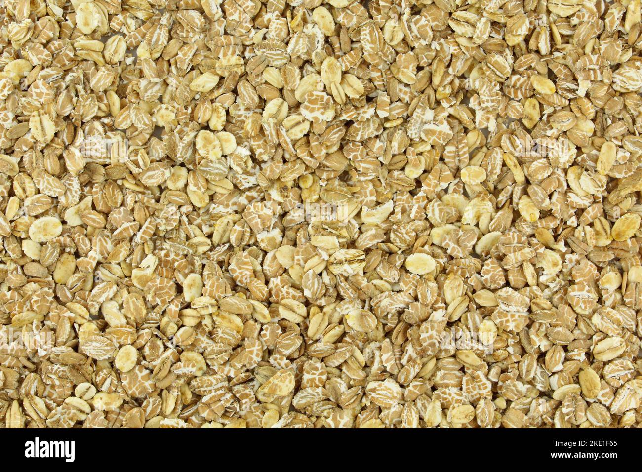 Full background texture of mixed oats, wheat, rye and barley cereals ...