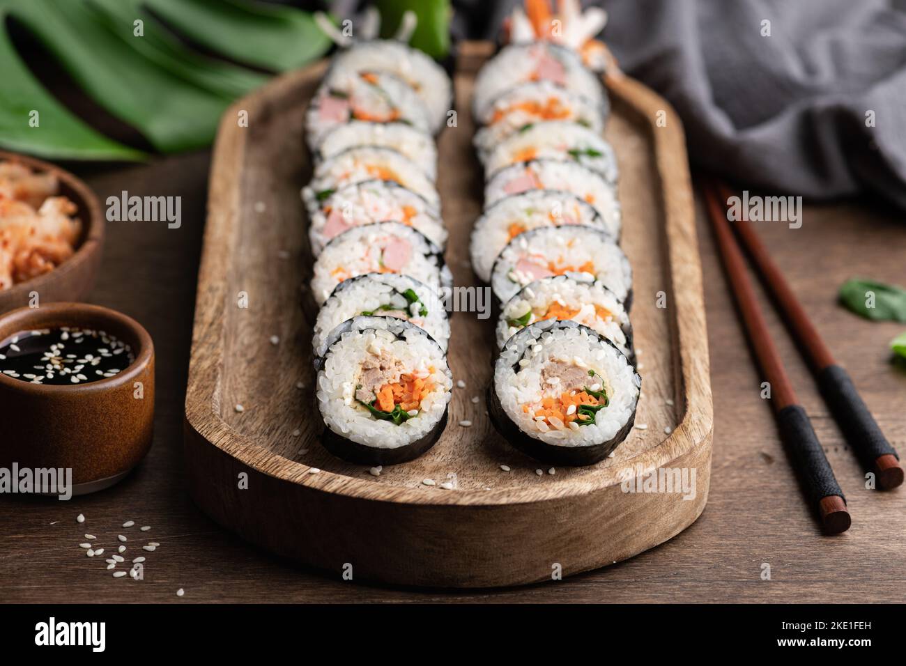 Gimbap, korean traditional dish Stock Photo - Alamy