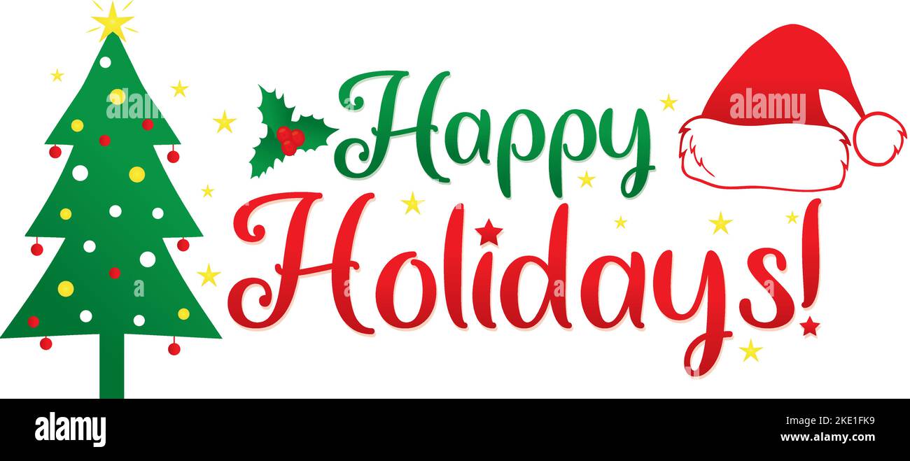 Holly tree holidays Stock Vector Images - Alamy