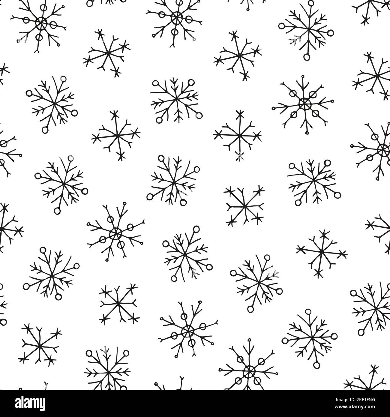 Black and white seamless pattern with hand drawn scribble ink ...