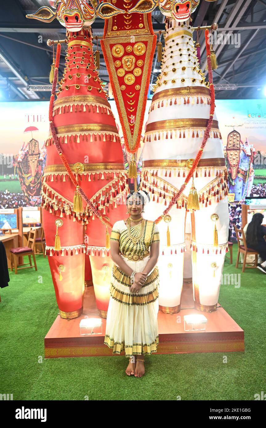 London, England, UK. 9th Nov, 2022. Karala Tourism exhibitors at Where ...