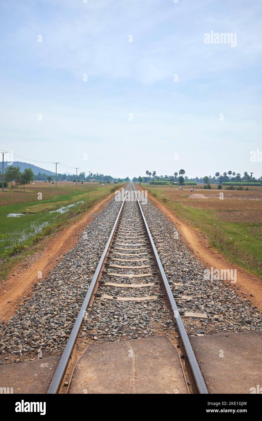 Railway Tracks Kampot Cambodia Stock Photo - Alamy