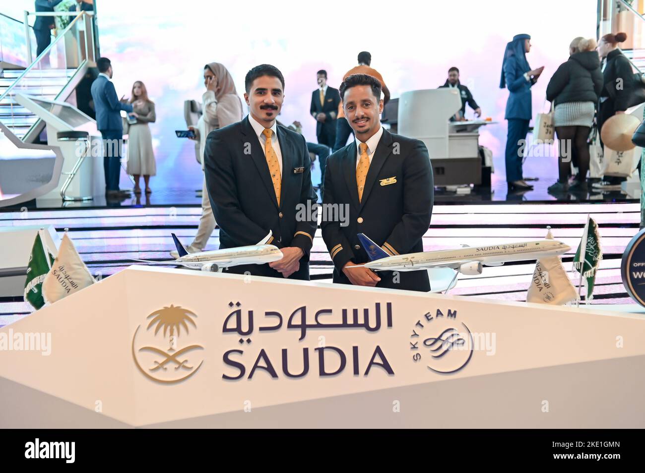 London, England, UK. 9th Nov, 2022. Saudi tourism exhibitors at Where ...