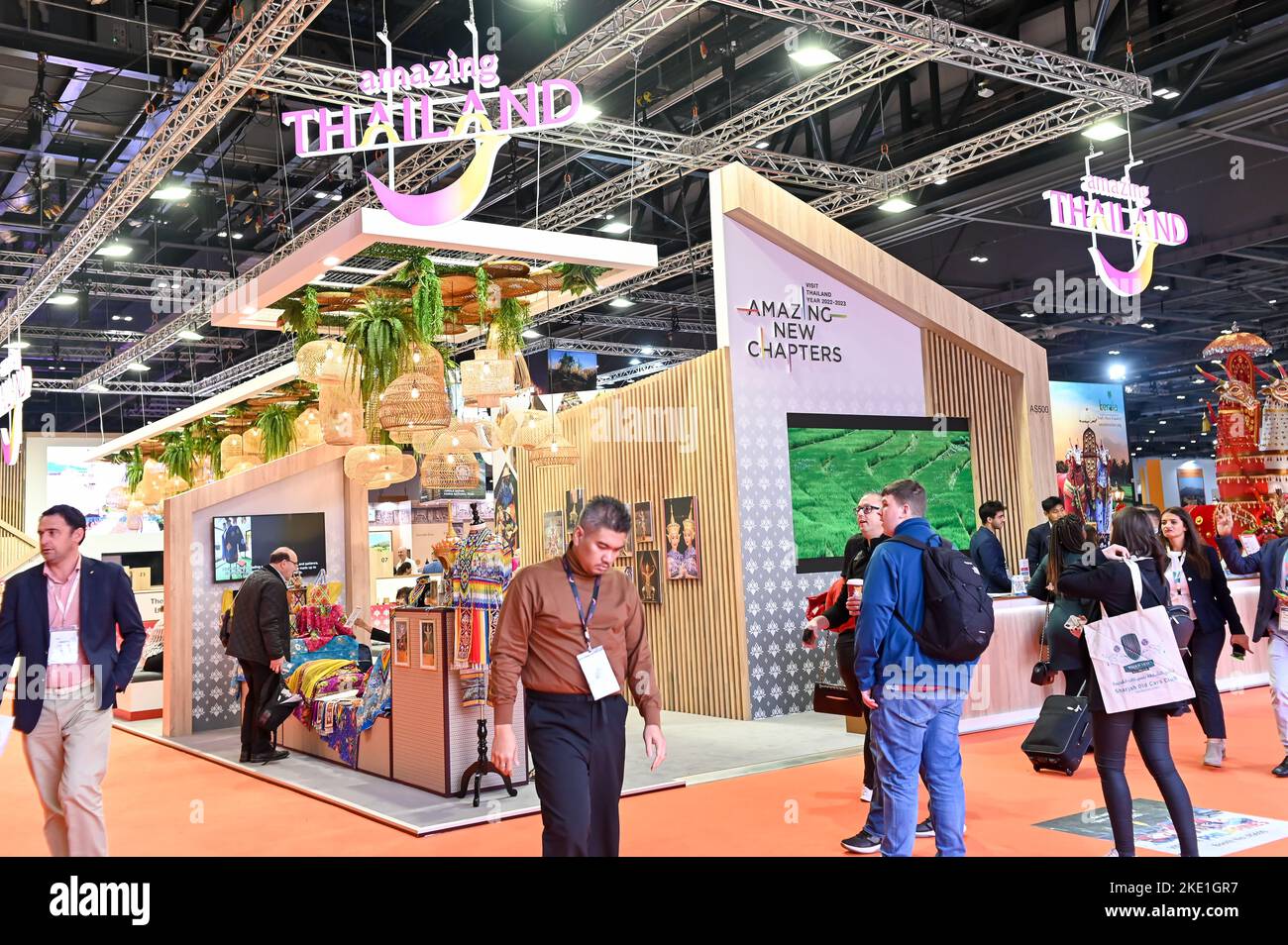 London, England, UK. 9th Nov, 2022. Thailand's tourism exhibitors at ...