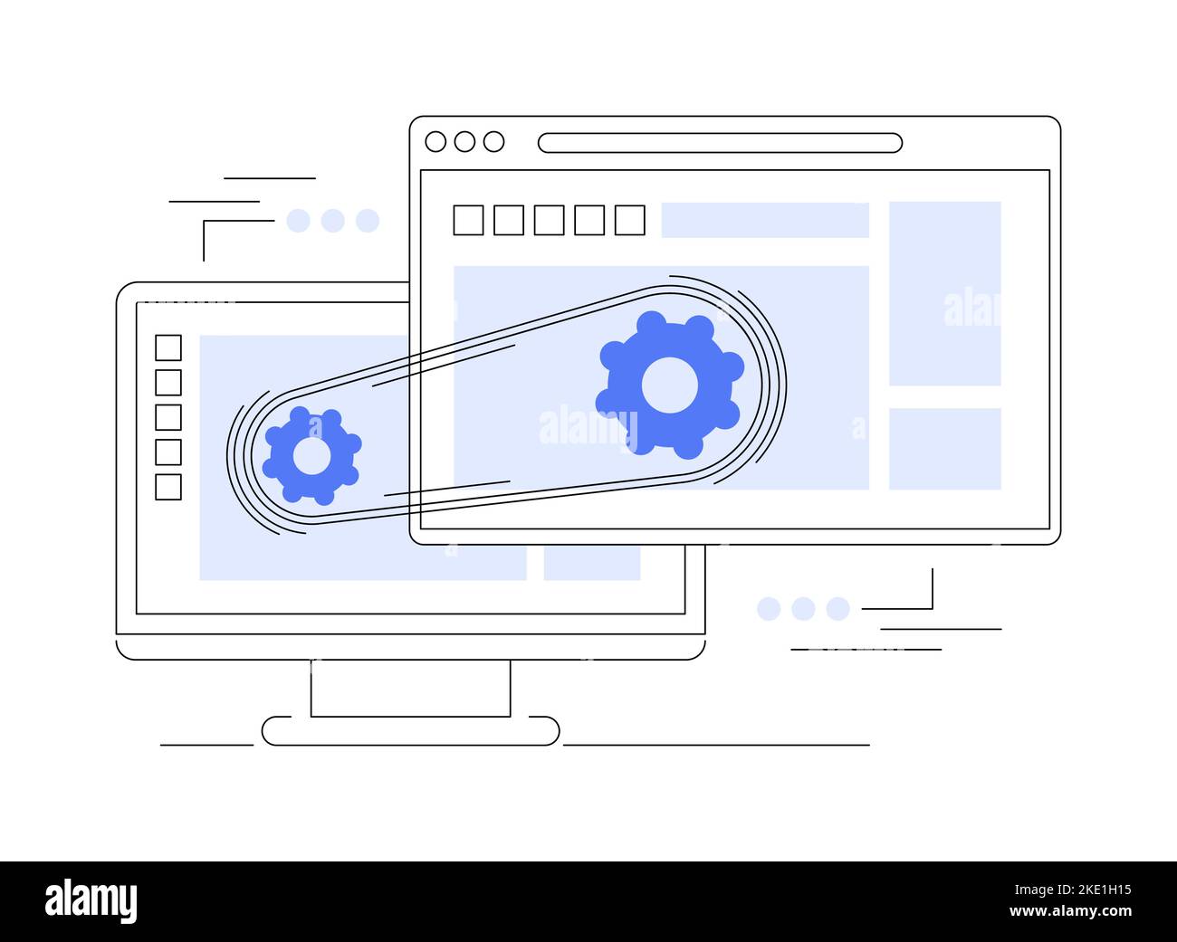 Rich Internet applications abstract concept vector illustration Stock ...