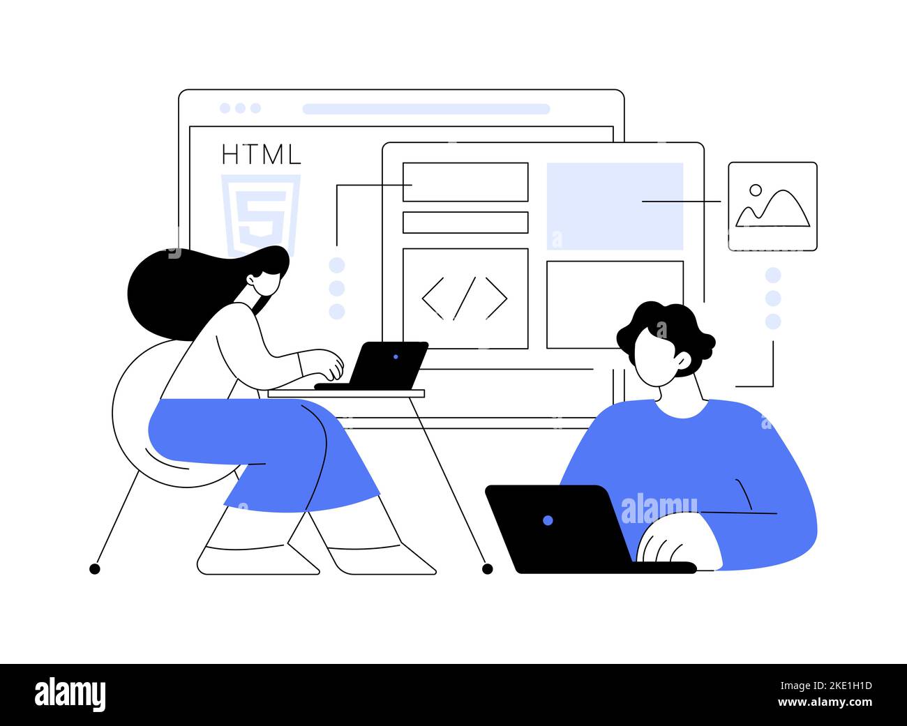 HTML5 website development abstract concept vector illustration Stock Vector Image & Art - Alamy