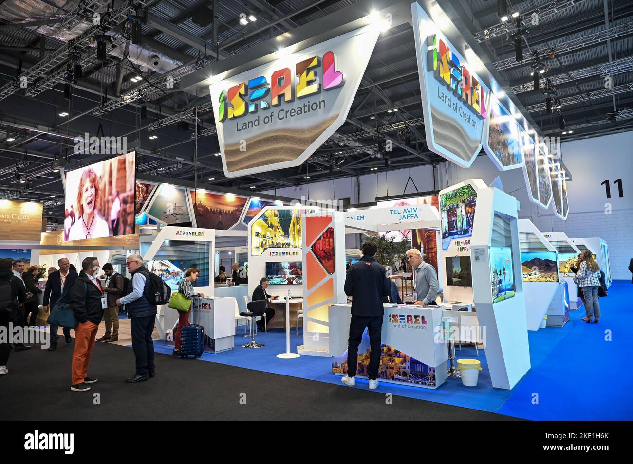 London, England, UK. 9th Nov, 2022. Isreal, Land of Creation exhibitors ...