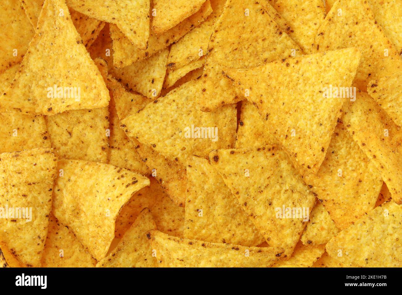 Tortilla corn chips full background texture. Mexican nachos food Stock ...