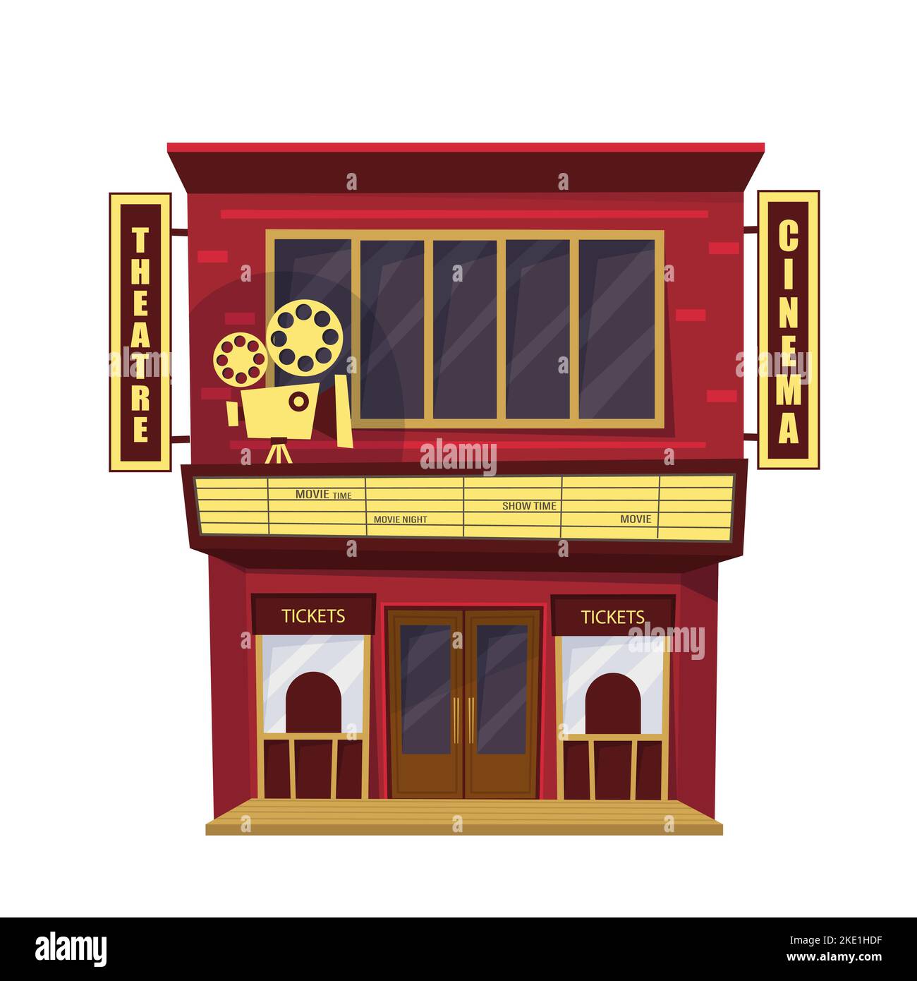 Theater exterior Stock Vector Images - Alamy