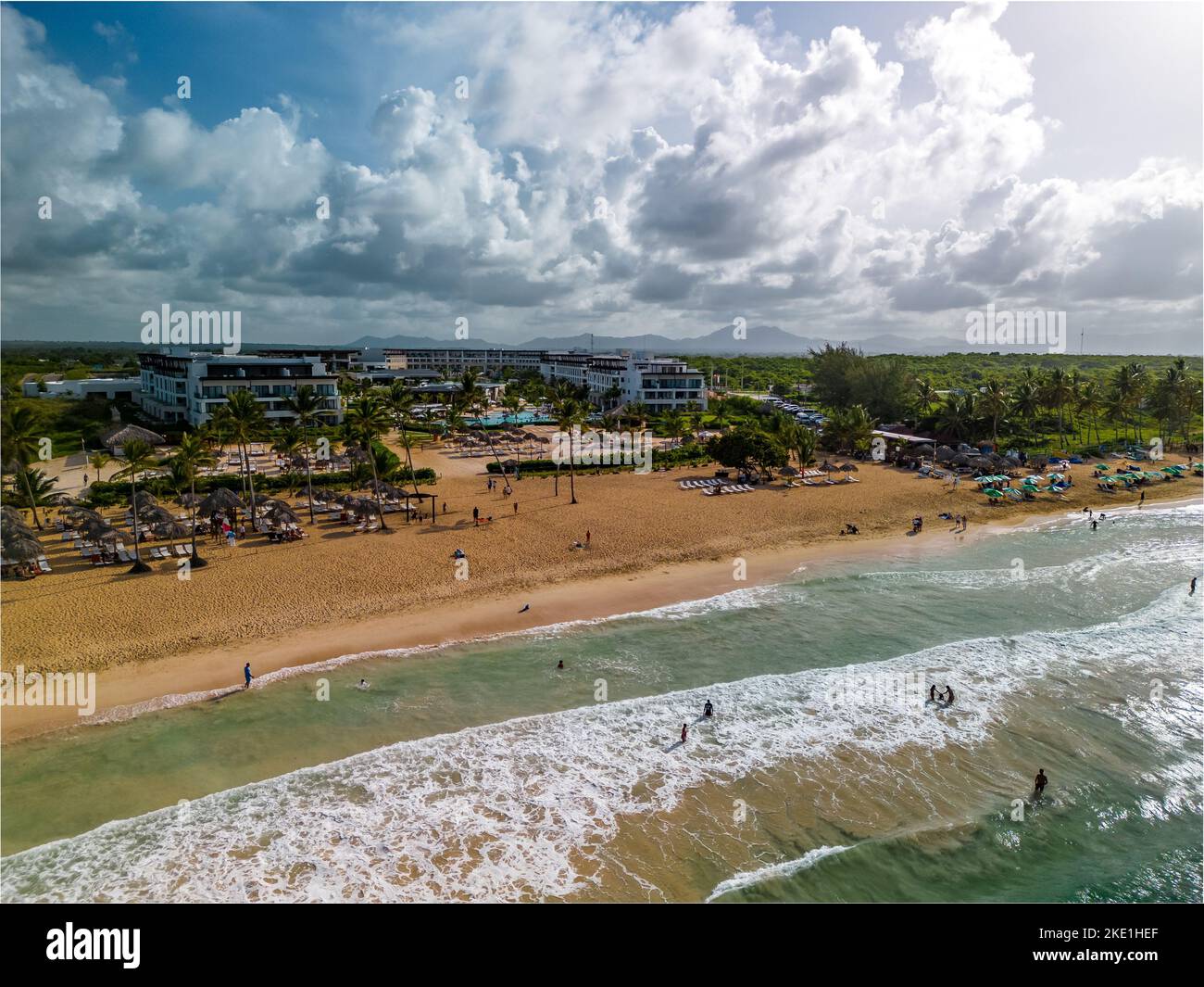 An aerial view of a beautiful beach Stock Photo - Alamy