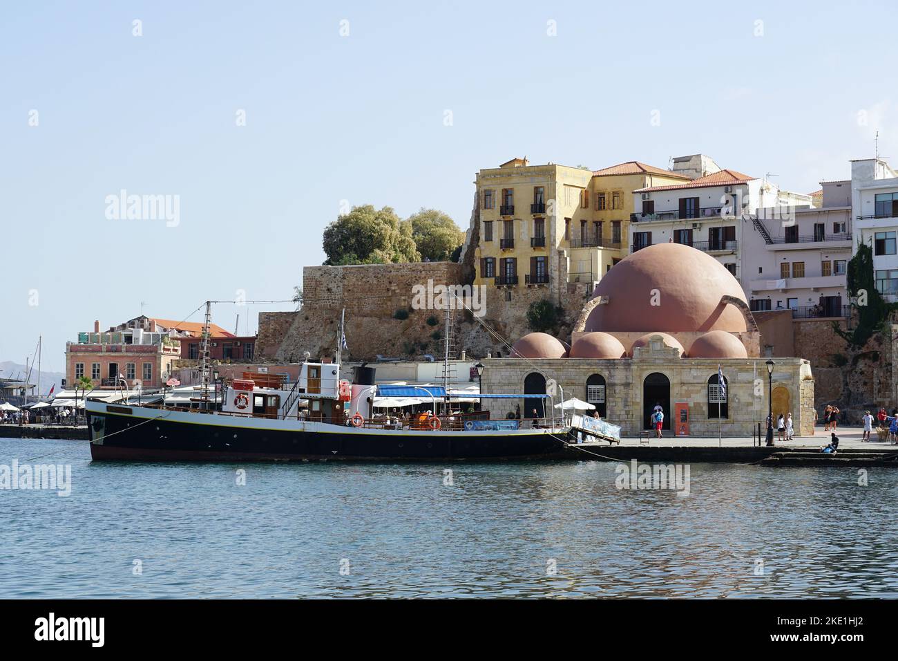 Kucuk Hasan Pasha Mosque, Yalı Camii, Old Venetian Port, Chania, Hania ...