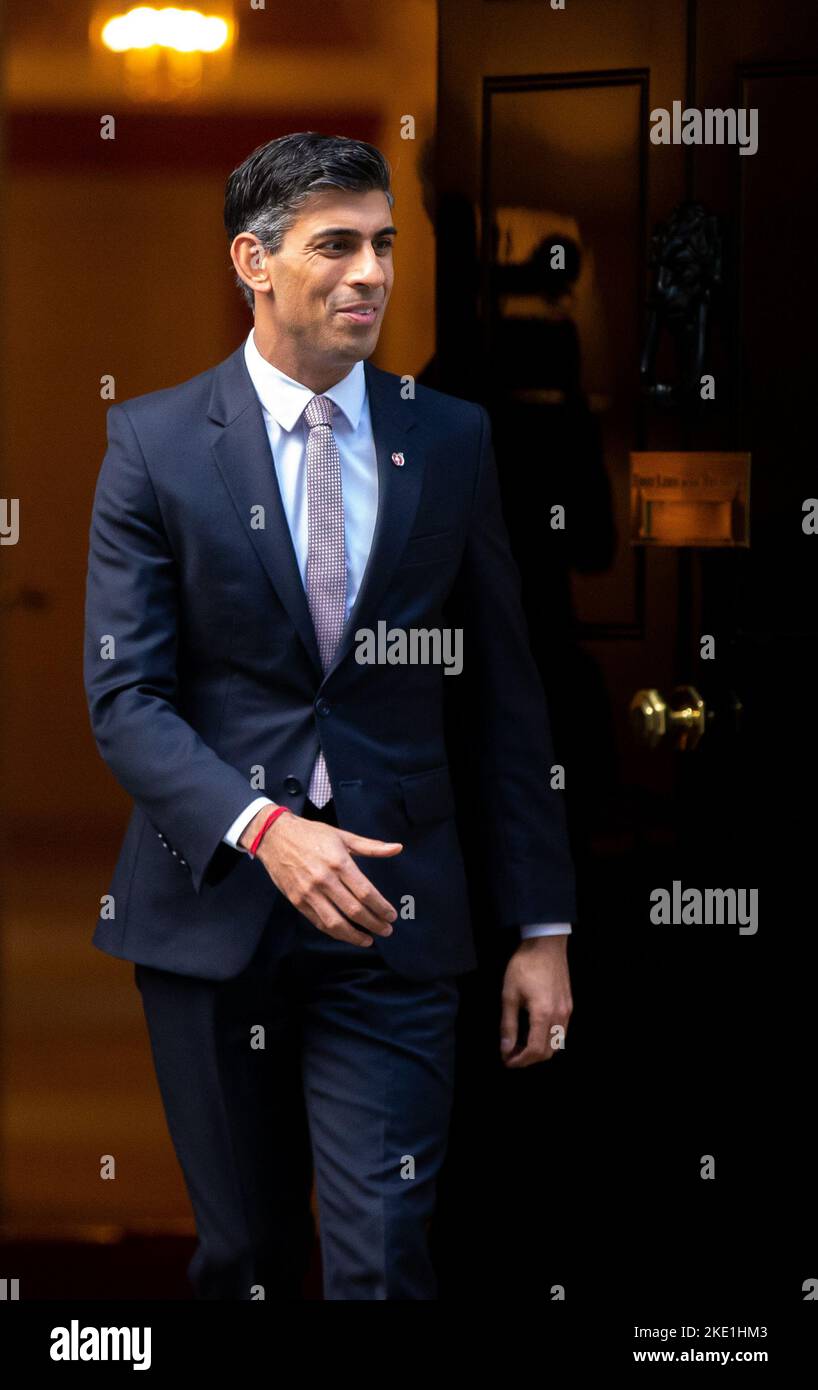 London, England, UK. 9th Nov, 2022. UK Prime Minister RISHI SUNAK ...