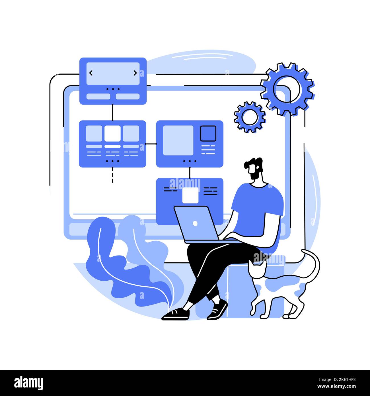 Software tester isolated cartoon vector illustrations Stock Vector ...