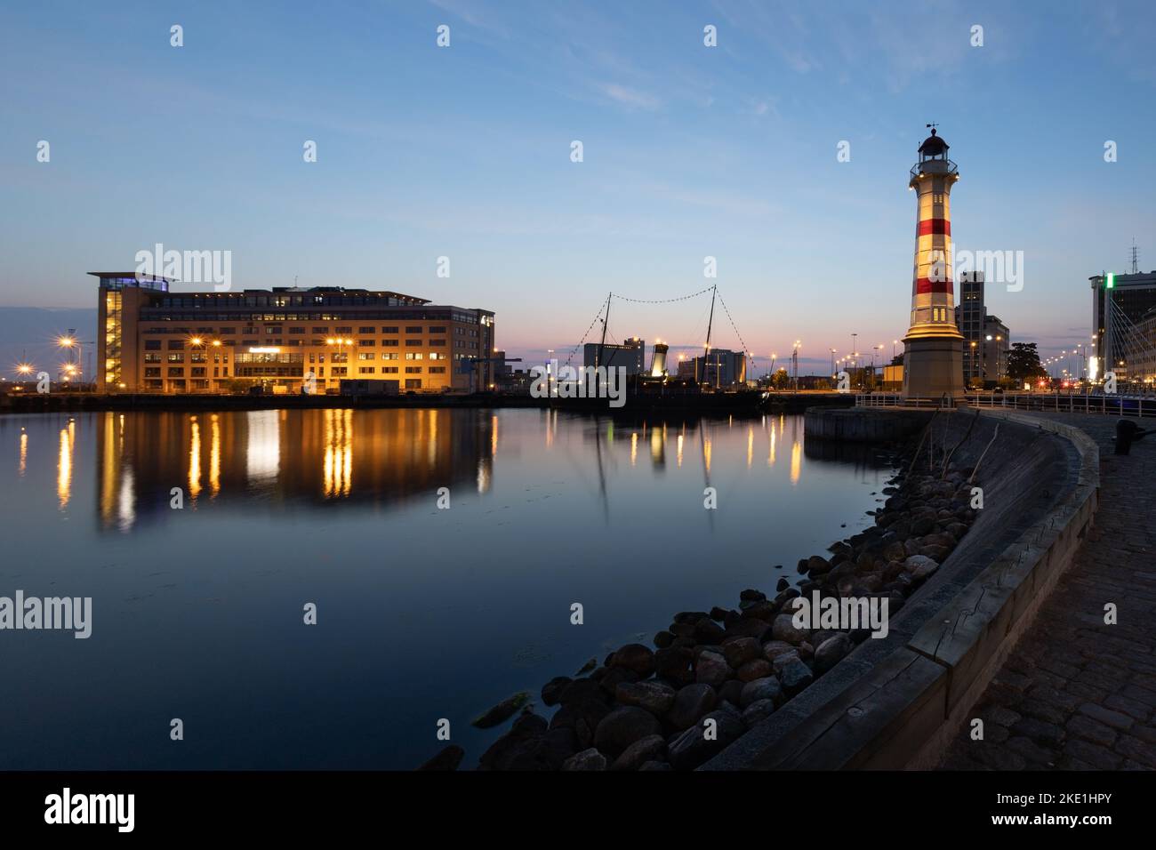 view of city bridge in Malmö Stock Photo - Alamy