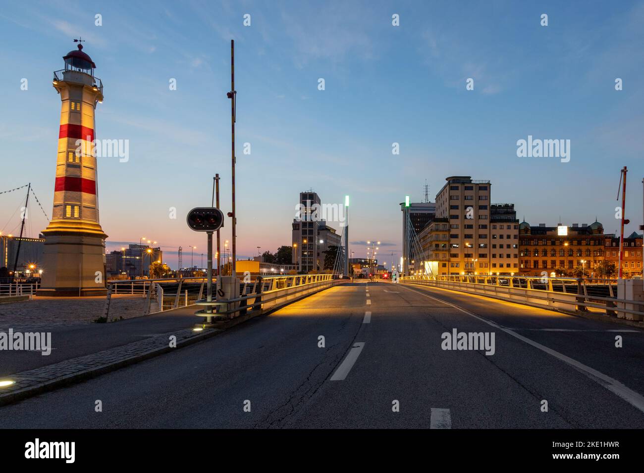 view of city bridge in Malmö Stock Photo - Alamy